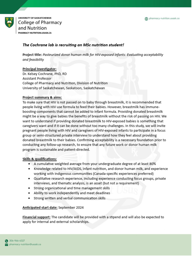 HIV MSC Project | PDF | Breast Milk | Public Health