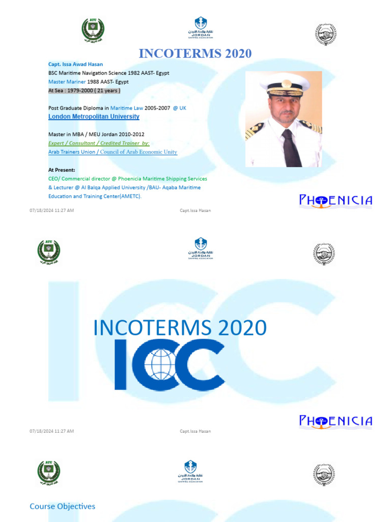 Incoterms 2020 ICC | PDF | Private Law | Freight Transport