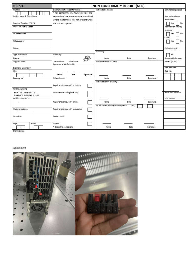 form NCR SLD_ (002) | PDF
