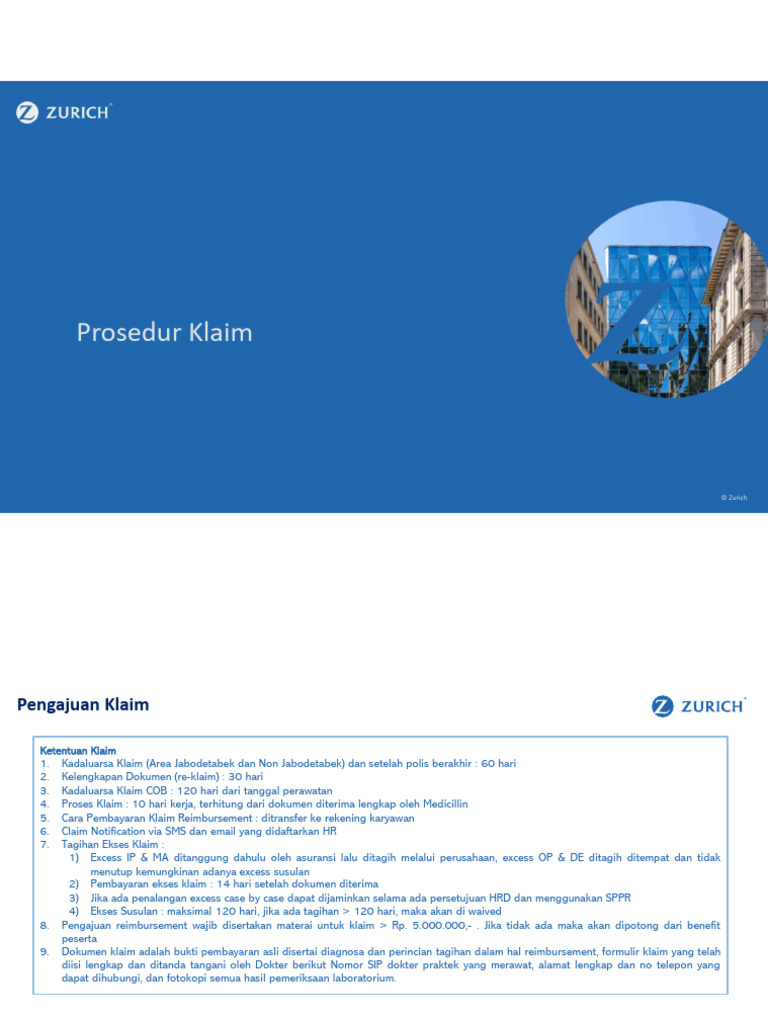 Panduan Prosedur Klaim | PDF