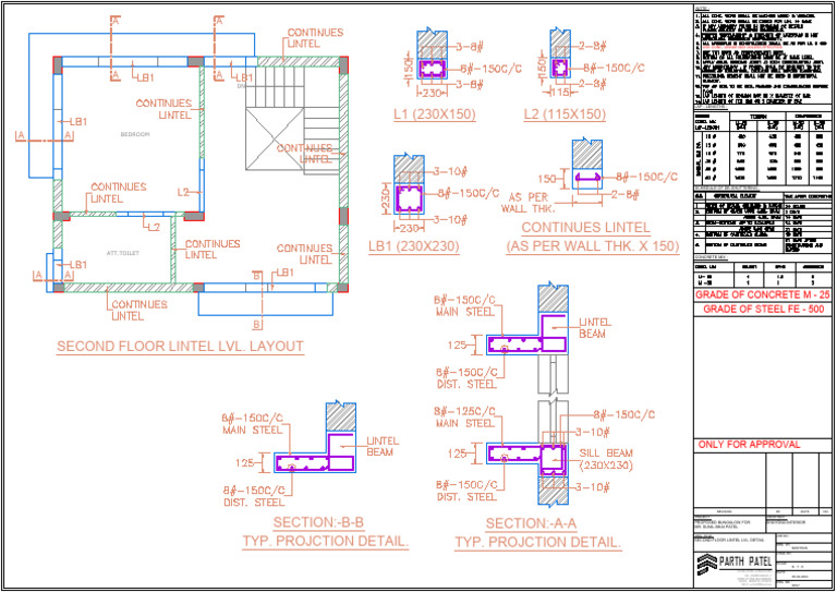 Second Floor Lintel Layout | PDF
