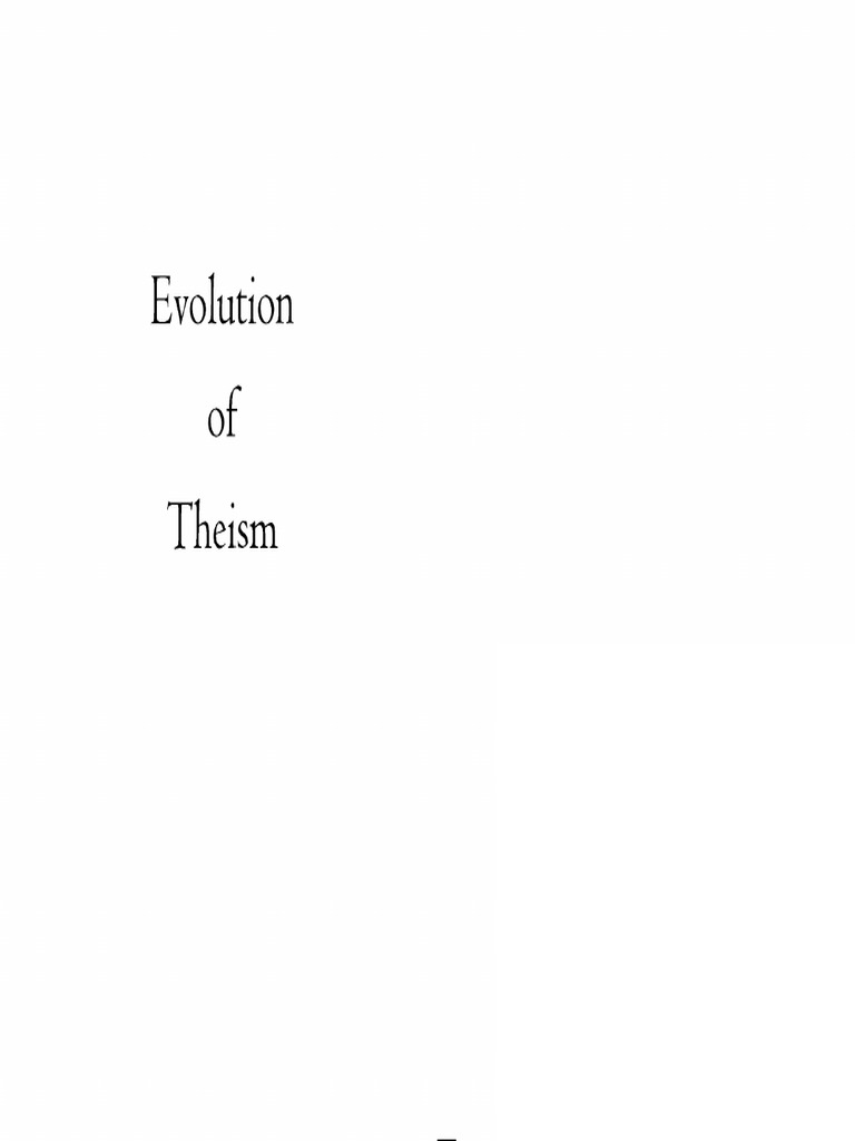 Evolution of Theism | PDF