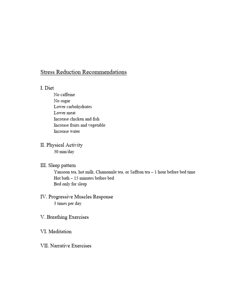 Effective Stress Reduction Tips | PDF | Wellness