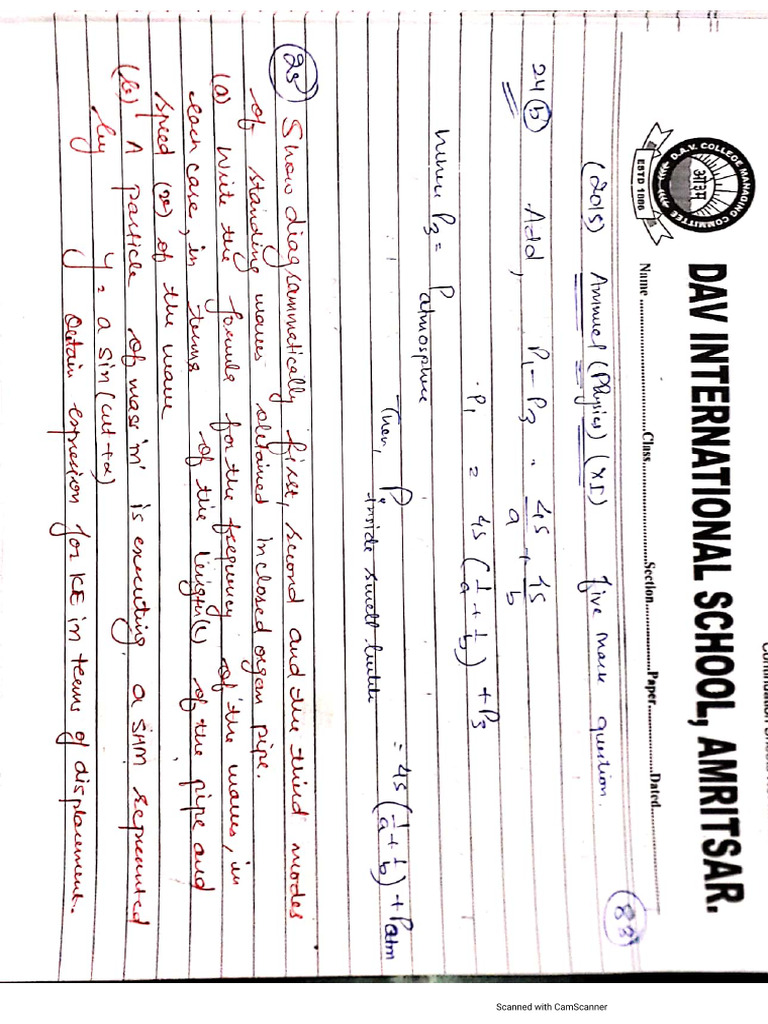 CLASS 11 DAV BOARD PYQs Five Mark Questions Sheet 2 | PDF