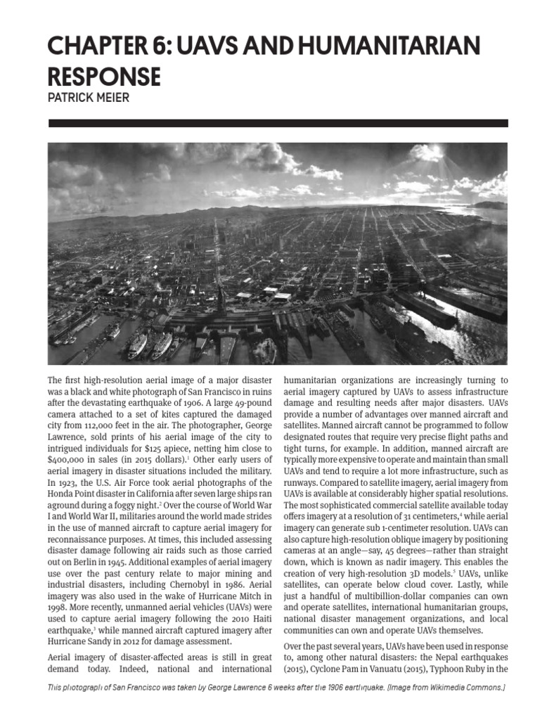 Chapter 6 - UAVS and Humanitarian Response | PDF | Unmanned Aerial ...