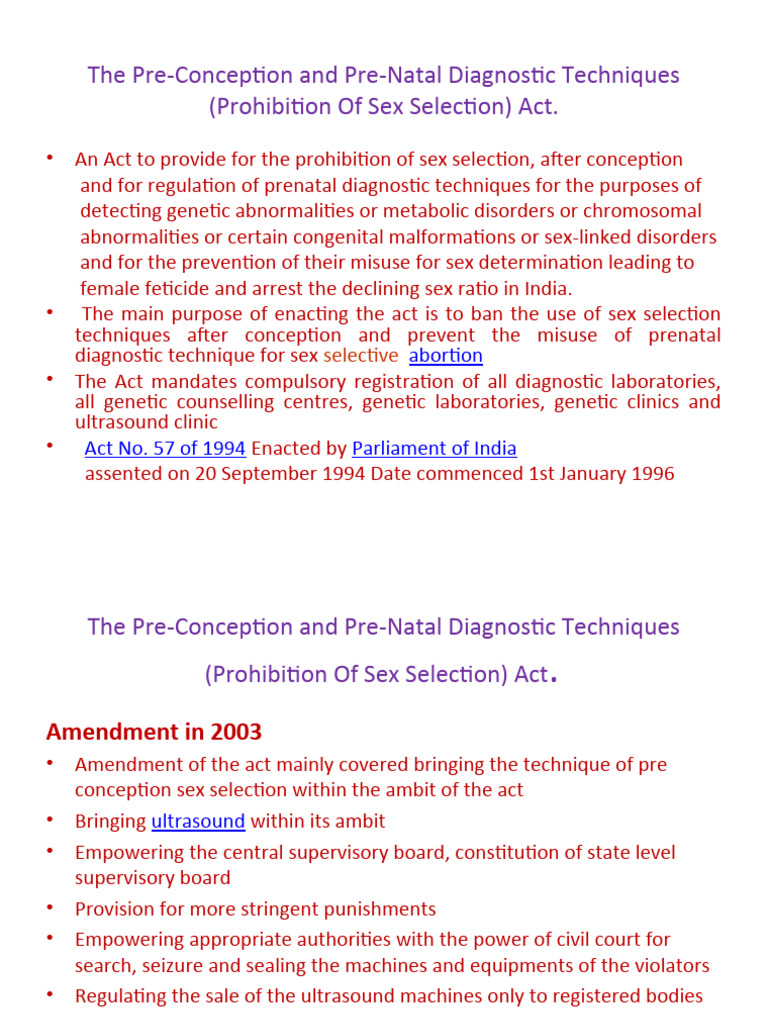 PCPNDT by DR Padma Iyer | PDF | Justice | Crime & Violence