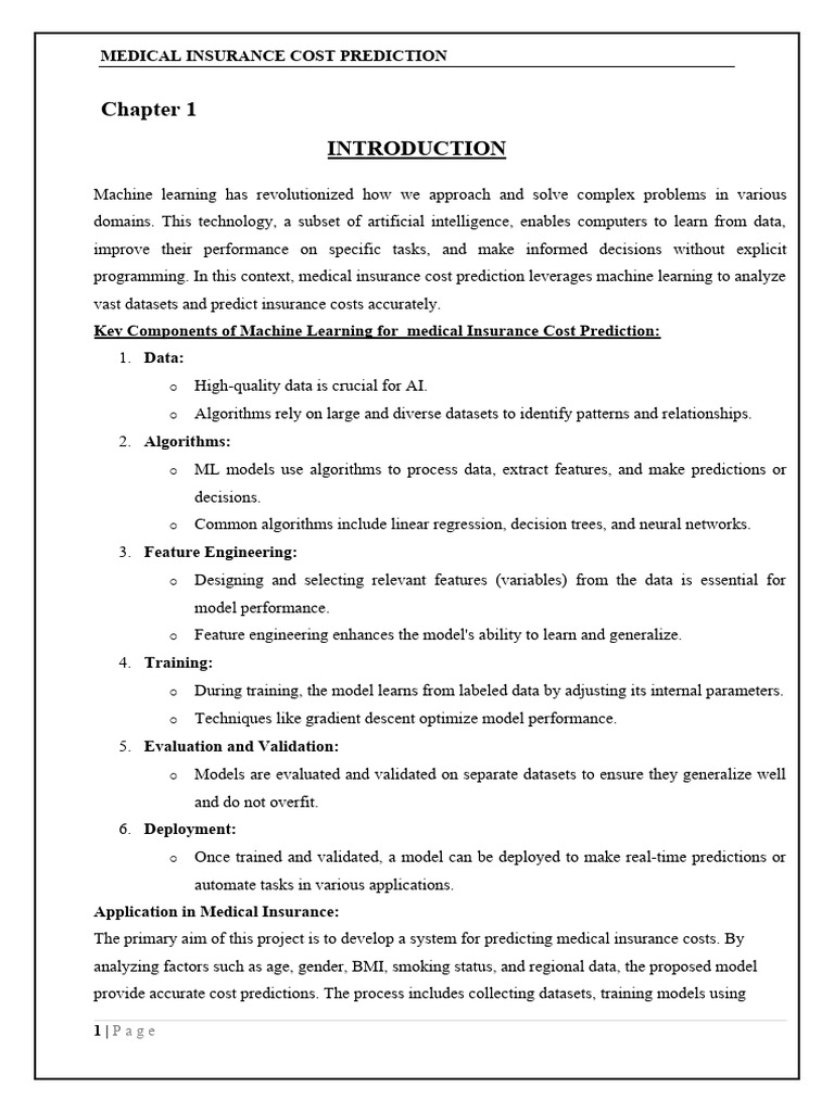 Medical Insurance Cost Prediction Model | PDF | Machine Learning ...