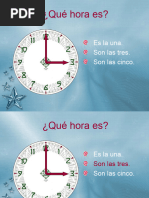 Ejercicios sobre la hora en español | PDF