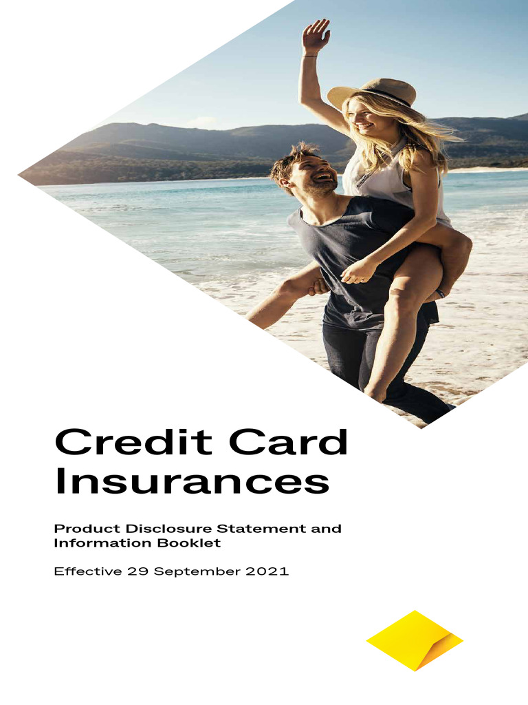 Credit Card Insurances Pds Info Booklet | PDF | Insurance | Indemnity
