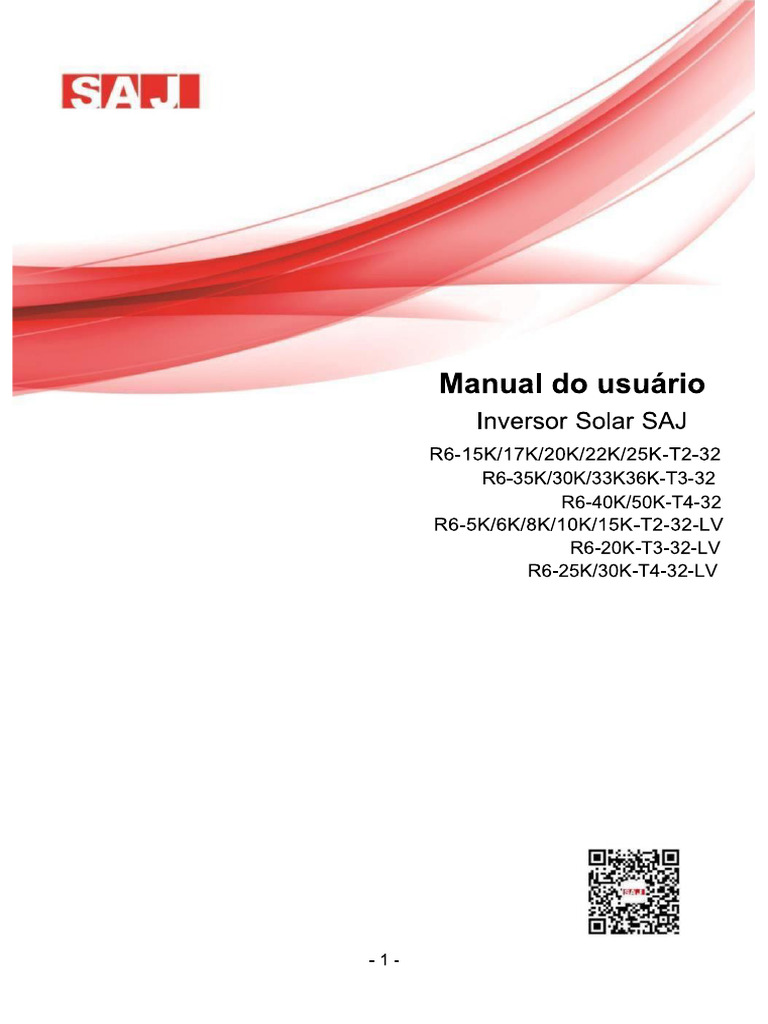 Manual - Saj - R6 30K T4 32 LV | PDF