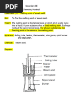 Freezing Points of Stearic Acid Experiment | PDF | Temperature ...