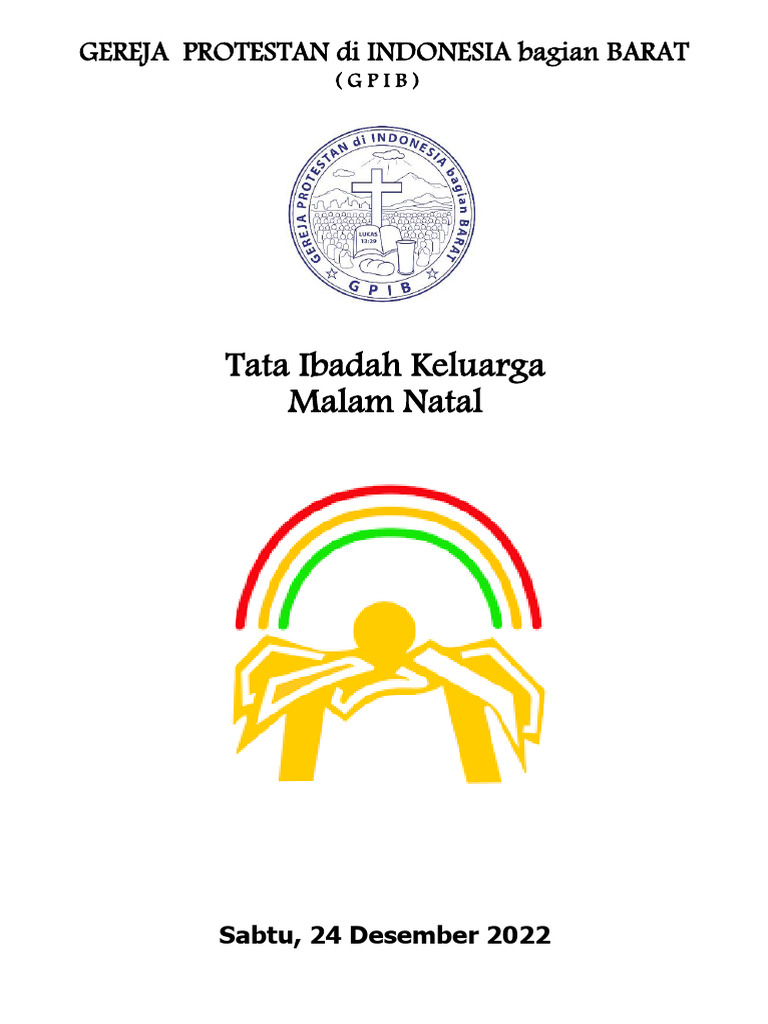 Tata Ibadah Keluarga Malam Natal GPIB | PDF