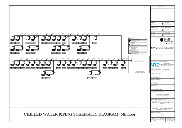 Chilled Water Piping Schematic Diagram-5Th Floor: RMIT University ...
