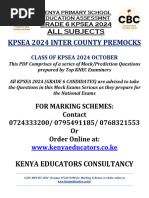 KSG Baringo Training Calendar 2024 2025 | PDF | Non Governmental ...