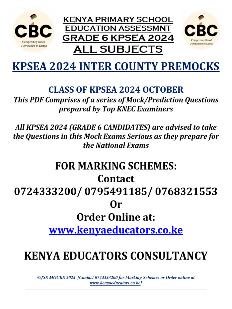 Kpsea 2024 Ic Premocks | PDF | Jesus | Soil Kpsea 2024 Ic Premocks | PDF | Jesus | Soil
