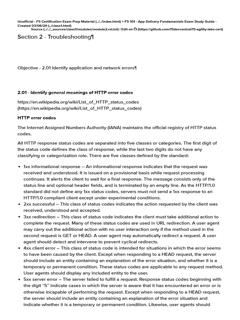 Section 2 Troubleshooting 101 Pdf Transmission Control Protocol Port Computer Networking