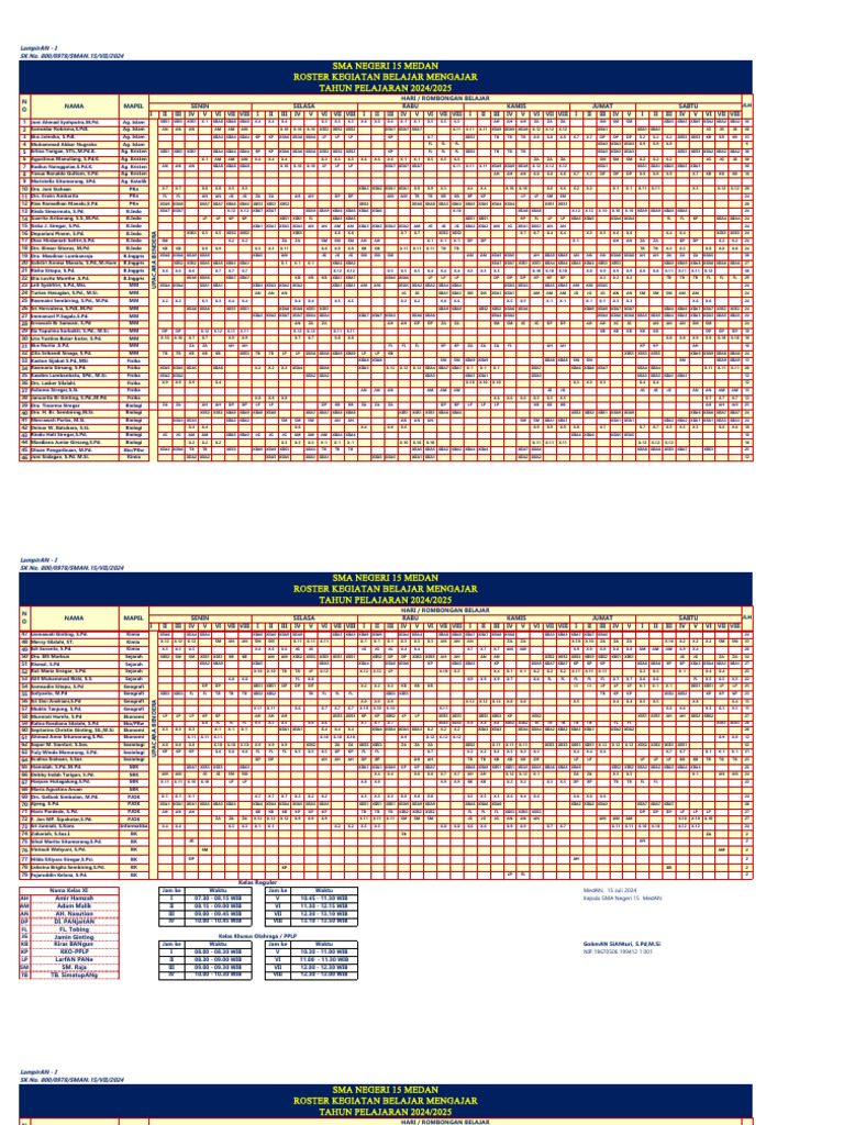 Roster 2024-2025 | PDF