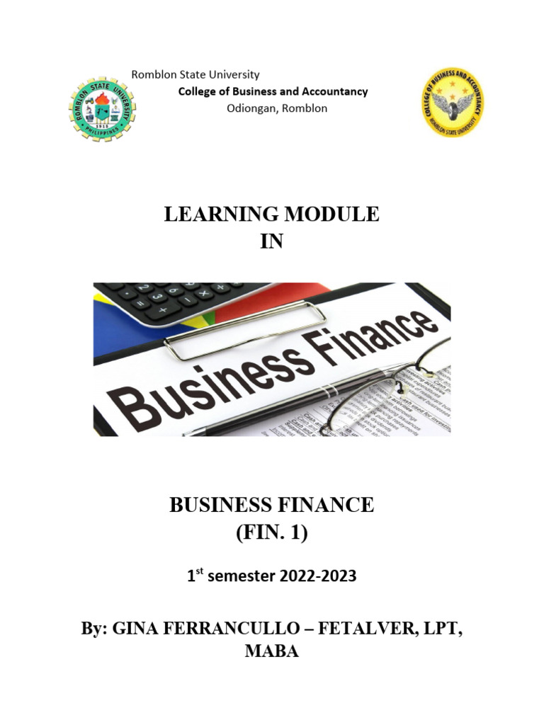 Business Finance Module 3 | PDF | Stocks | Financial Capital