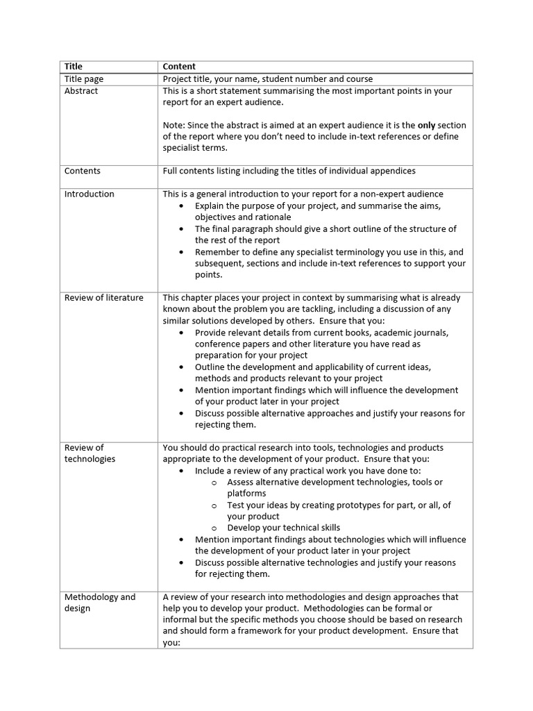 Sample Generic Structure | PDF | Evaluation | Methodology