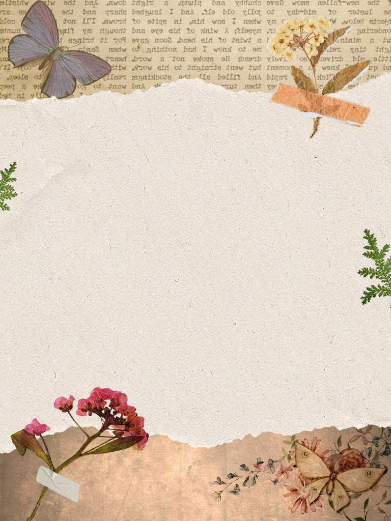 Brown Beige Scrapbook Vintage Thank You Letter | PDF