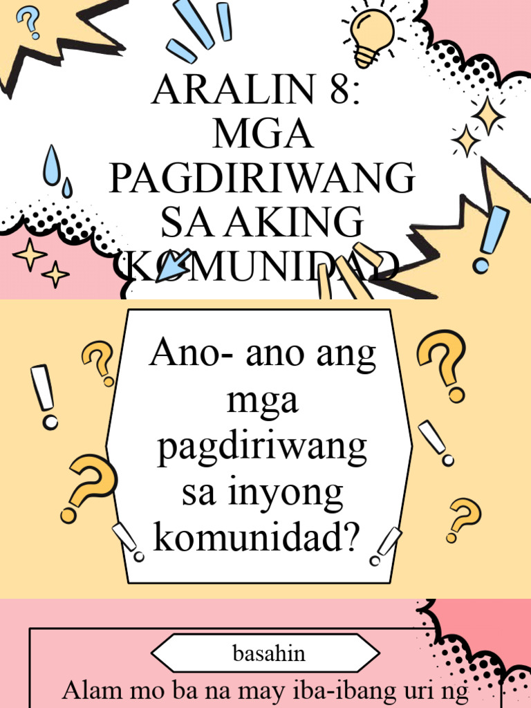 Aralin 8 Mga Pagdiriwang Sa Aking Komunidad | PDF