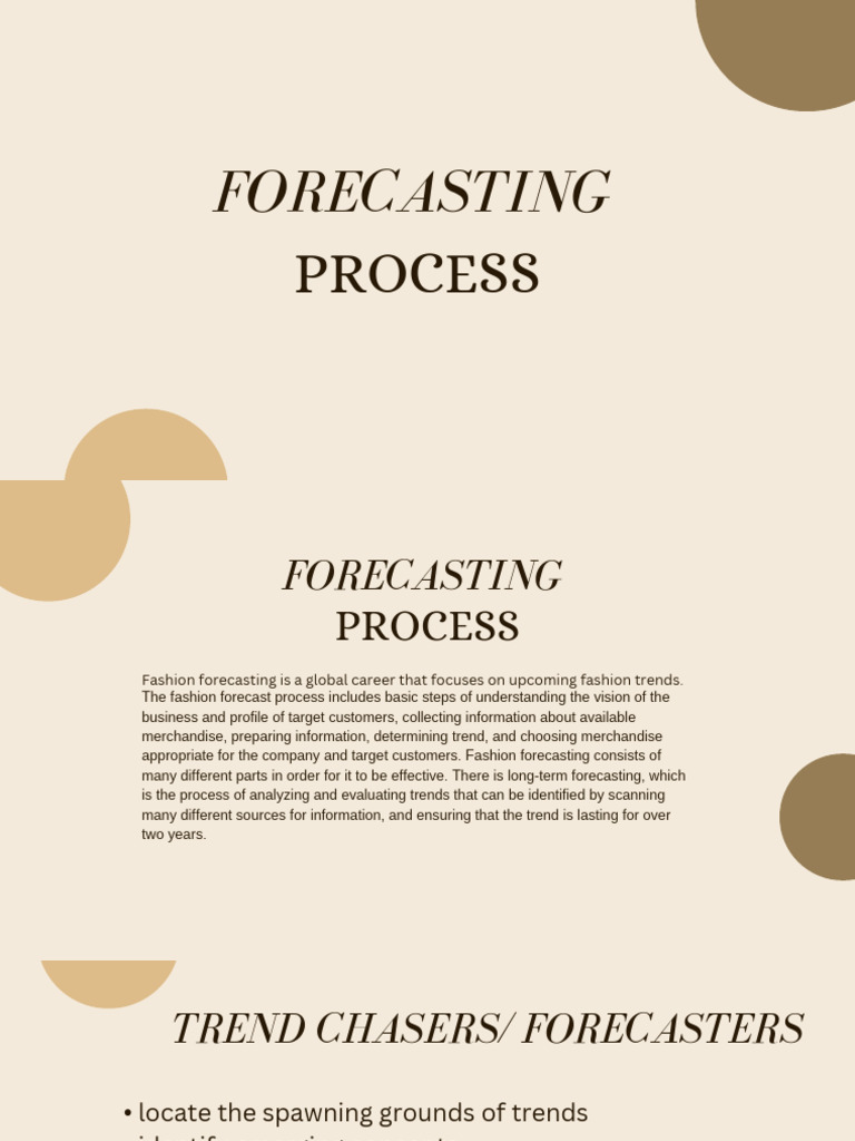 Forecasting Pdf Forecasting Fashion