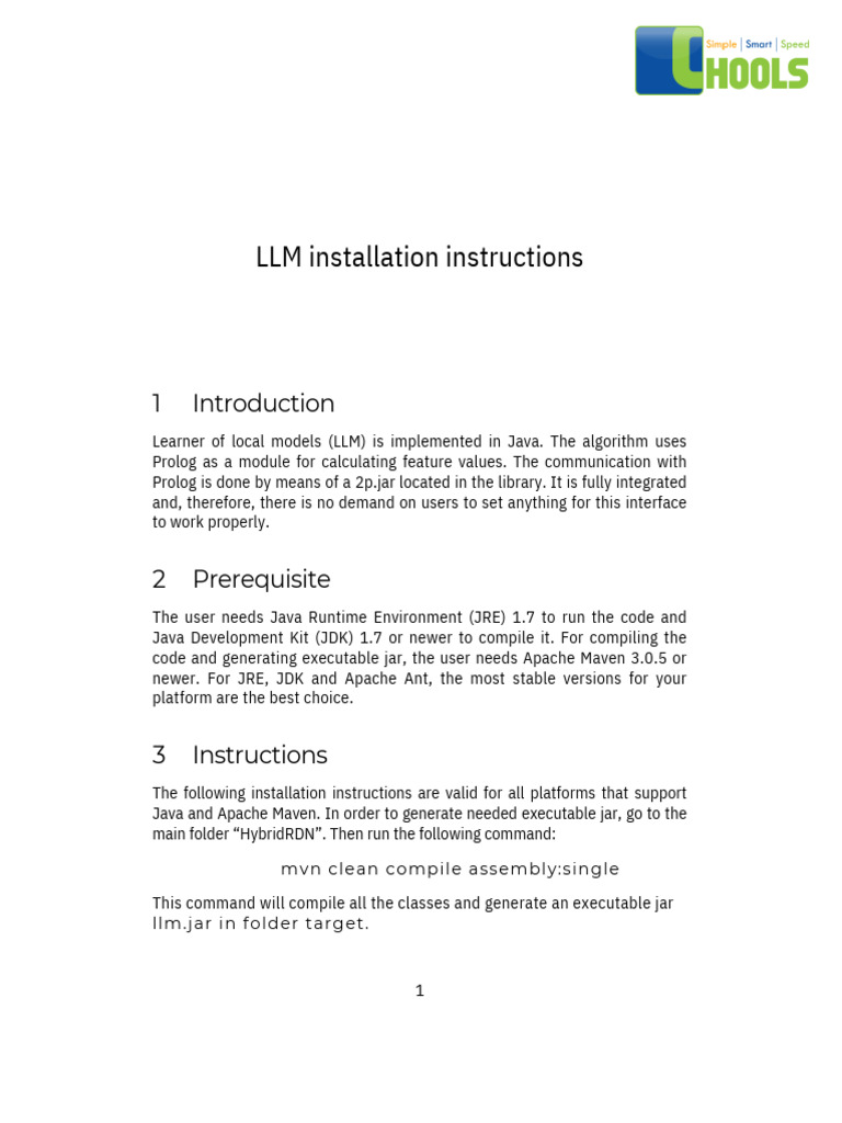 LLM installation | PDF | Java (Software Platform) | Java (Programming Language)