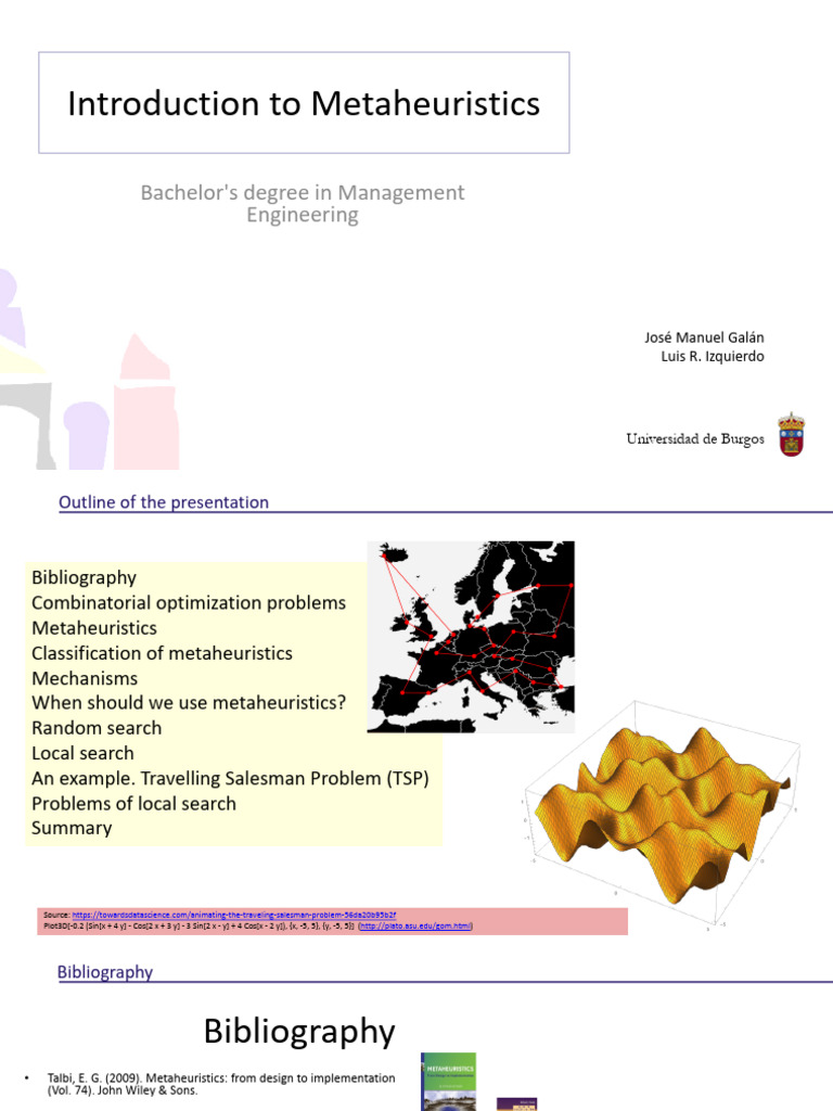Introduction To Metaheuristics | PDF | Metaheuristic | Mathematical Optimization