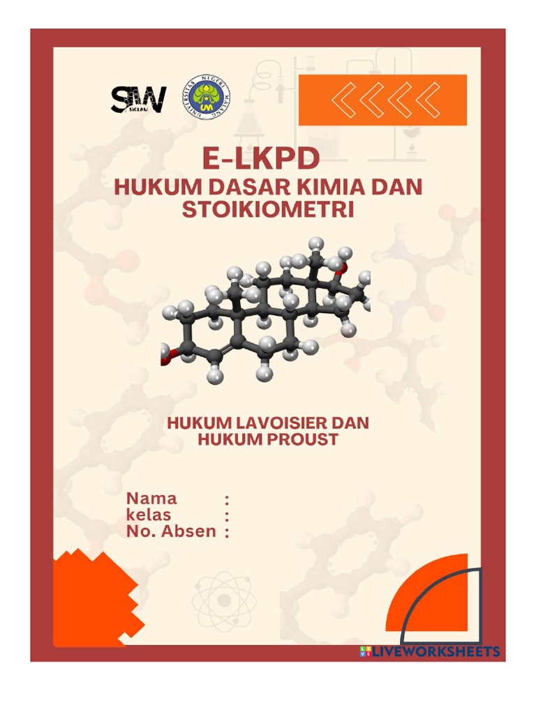 E-Lkpd Hukum Dasar Kimia | PDF