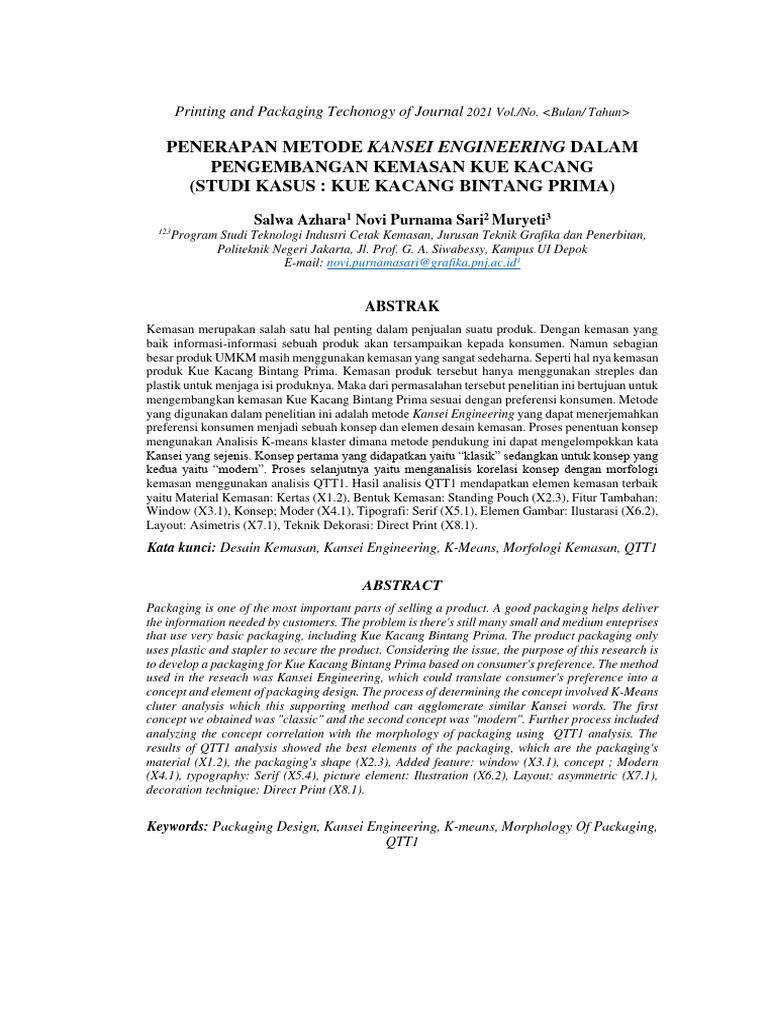 Manuskrip Artikel Ilmiah | PDF