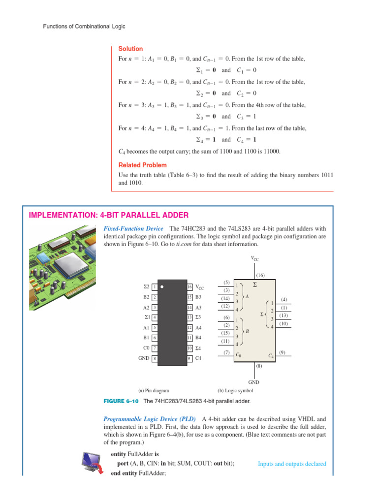 4.4 Bit Parallel Adder_VHDL (321-322) | PDF | Electronic Circuits | Computer Science