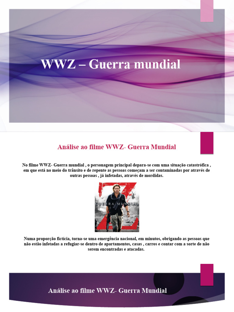 WWZ - Guerra Mundial Análise | PDF | Pandemia | Vírus