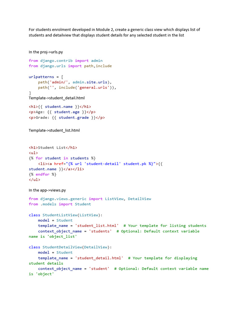 Generic Views | PDF