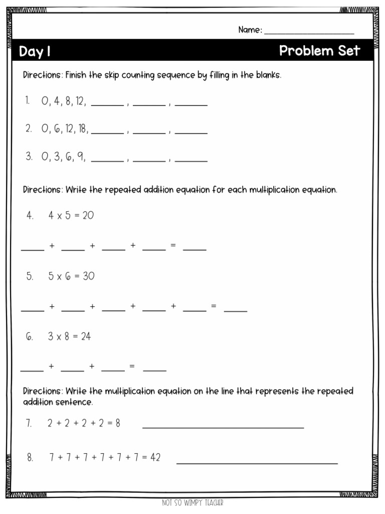 Multiplication Worksheet | PDF | Teaching Methods & Materials