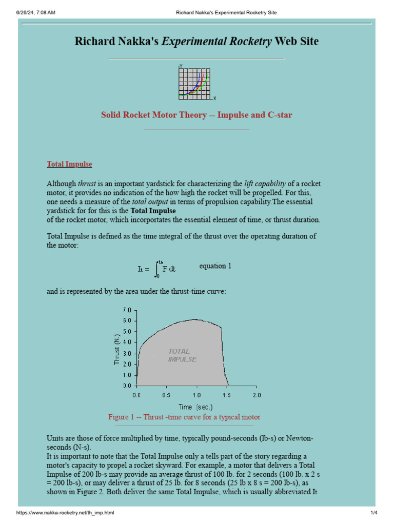ImpulseRichard Nakka's Experimental Rocketry Site | PDF | Rocket ...