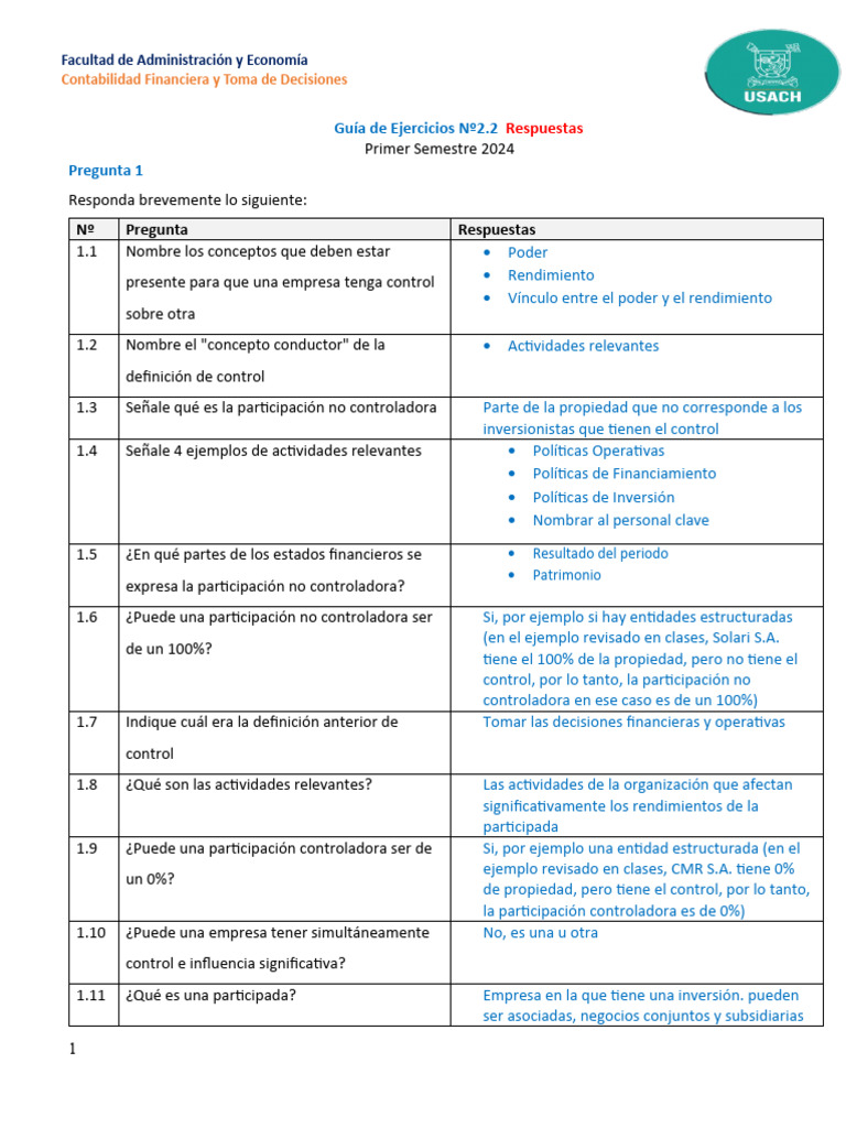 Guia 22 Respuestas 560180 | PDF | Compartir (Finanzas) | Dividendo