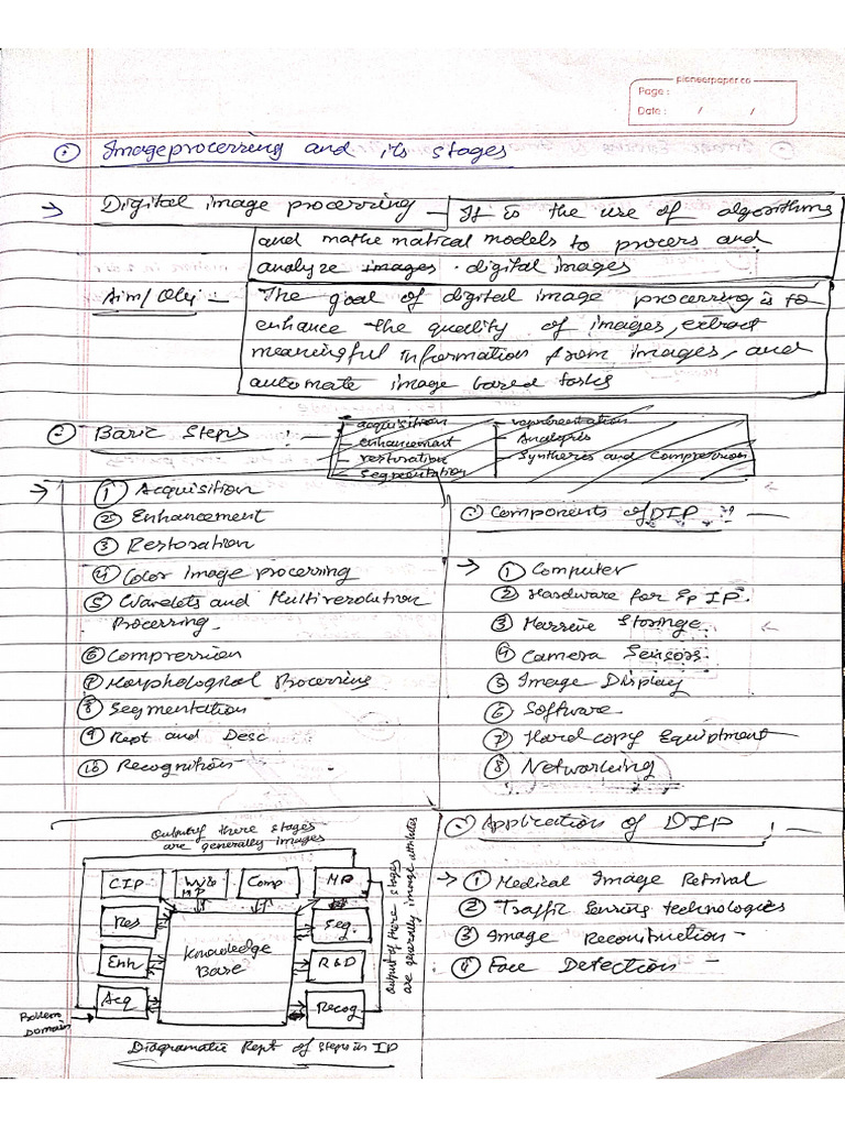 Image Processing Sem Notes | PDF