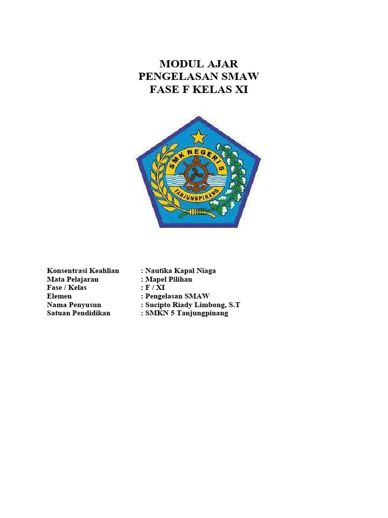 Modul Ajar Pengelasan SMAW | PDF