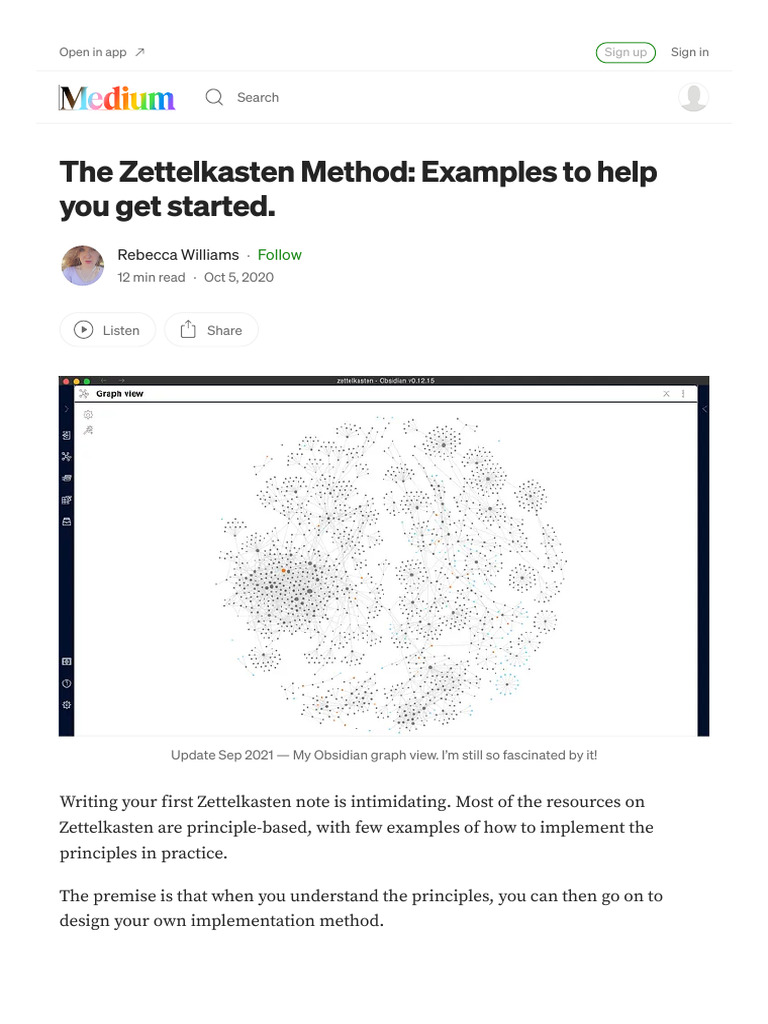 Zettelkasten Method: Starter Guide | PDF | Idea | Books