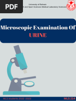 Urine Microscopic Exam Reference Chart | PDF