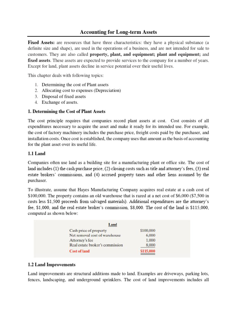 Accounting For Non-Current Assets | PDF | Depreciation | Book Value