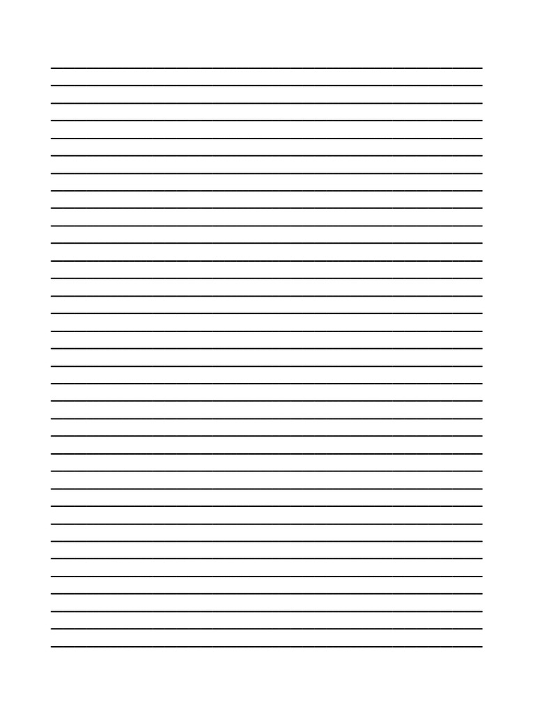 Folha Com Linhas para Escrever | PDF