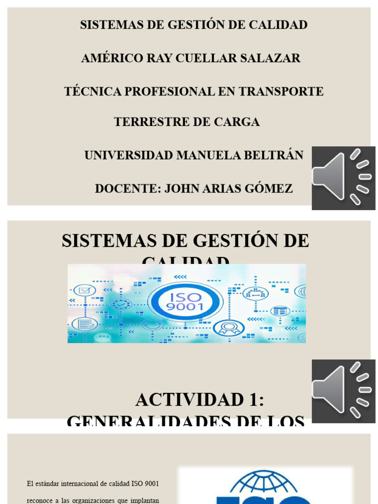 Actividad 1 Sistemas de Gestión de Calidad | Descargar gratis PDF | Calidad (comercial ...