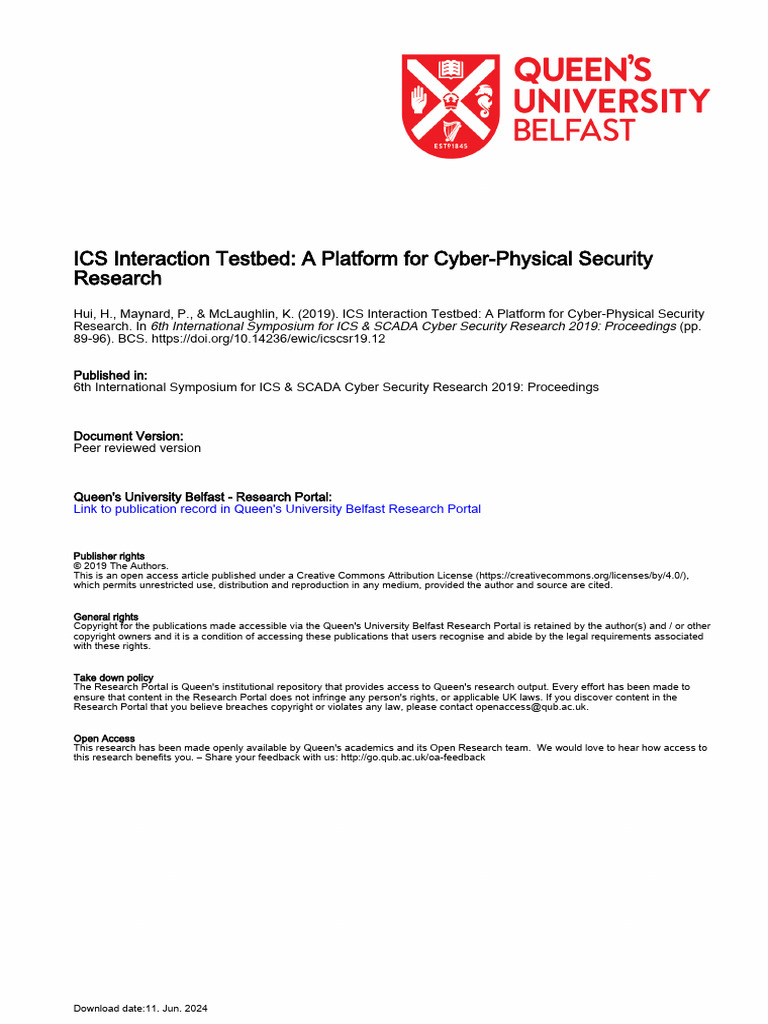 Testbed | PDF | Open Access | Copyright Testbed | PDF | Open Access | Copyright