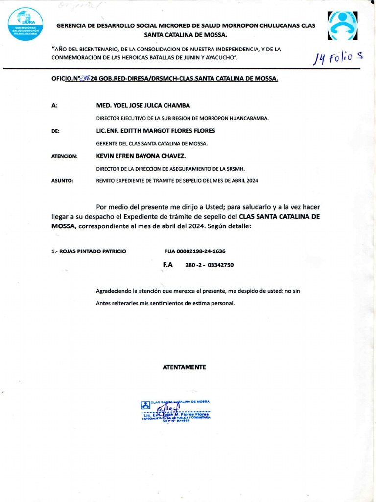 Oficio 239-2024 Clas Sta Cat Mossa | PDF