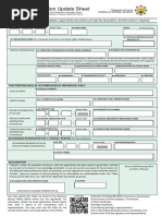 BIR S1905 - Registration Update Sheet | PDF | Government Finances | Taxes