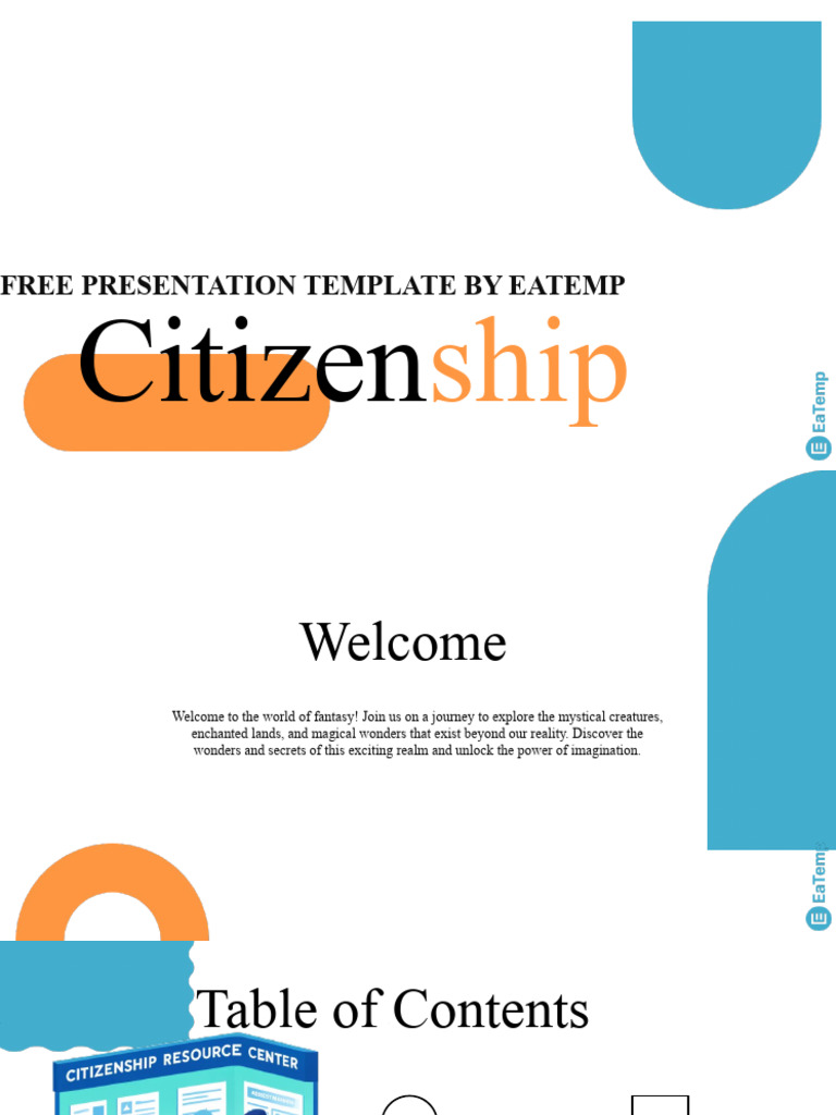 Citizenship PowerPoint Template by EaTemp | PDF | Magician (Fantasy ...