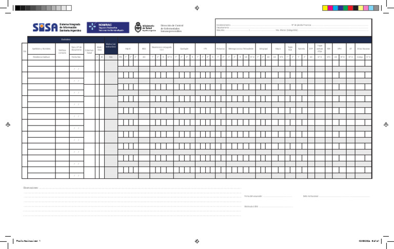 Registro de Vacunación Novimac 2024 | PDF | Inmunología | Medicina CLINICA