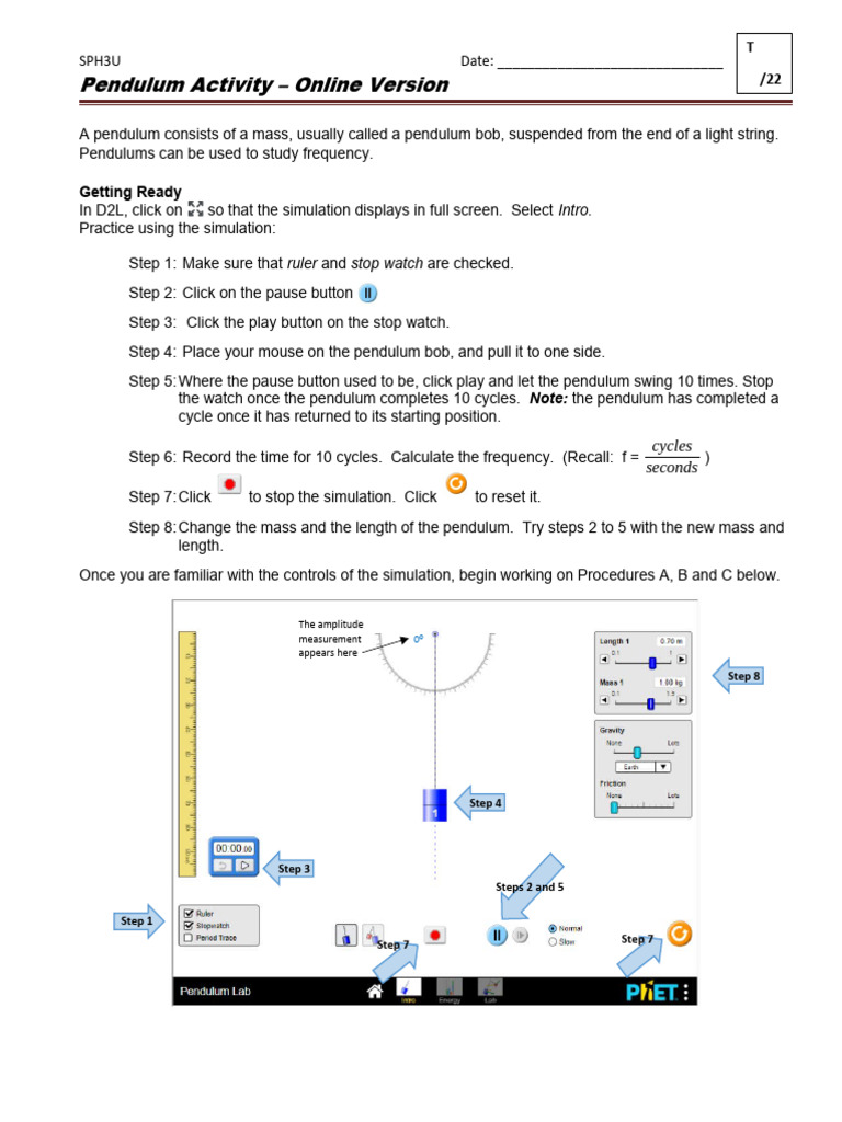 Pendulum Activity | PDF | Pendulum | Significant Figures