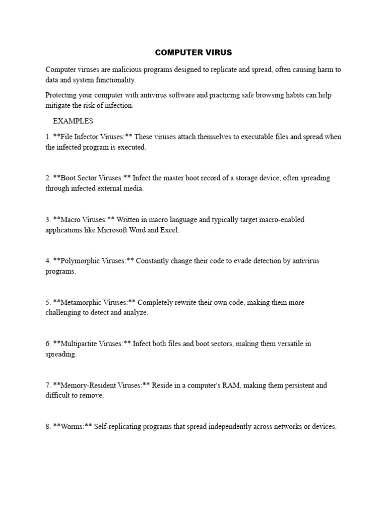 Computer Virus | PDF | Computer Virus | Malware